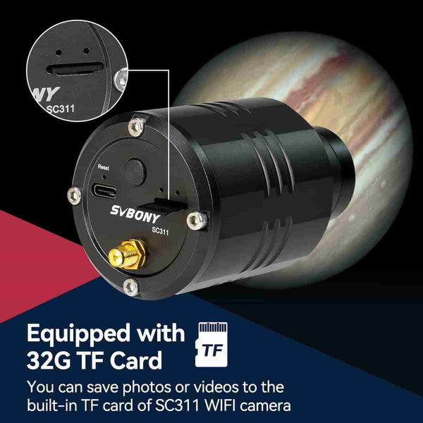 SVBONY SC311 WIFI Astronomy Camera IMX662 | F9384A – All-Star Telescope ...