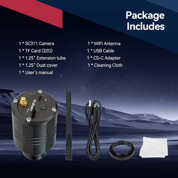 SVBONY SC311 WIFI Astronomy Camera IMX662 | F9384A – All-Star Telescope ...